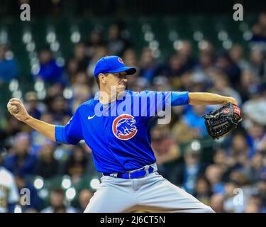 Chicago Cubs' Kyle Hendricks (28) during a baseball game against the ...