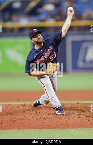 Minnesota Twins pitcher Danny Coulombe delivers in the seventh inning ...