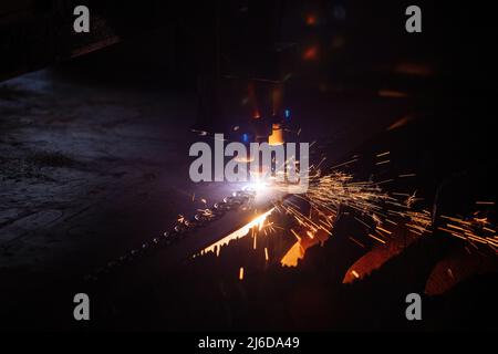 Plasma punching machine, close up Stock Photo - Alamy