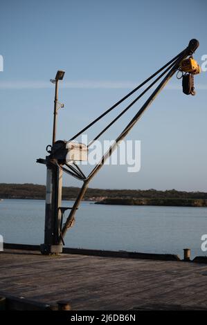 coffin bay jetty crane Stock Photo - Alamy