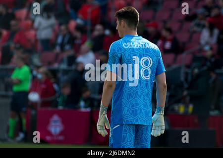 Roman Celentano (18) seen during the MLS game between Toronto FC and FC ...