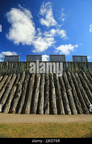 Wooden wall of the castle of Trelleborg in Sweden Stock Photo - Alamy