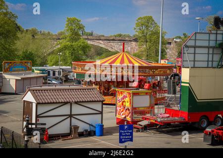 Fun Fair / Fairground, Little Roodee, Chester Stock Photo - Alamy