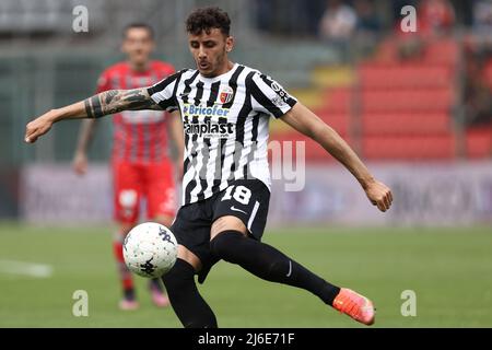 Michele Collocolo of US Cremonese in action during the Serie A football match between AC Milan ...