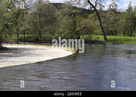 Horseshoe Falls , Llangollen Wales Stock Photo - Alamy