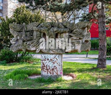 The Birds of Chernobyl 1987. Sandstone sculpture by Ukrainian sculptor ...