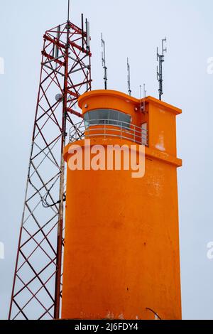Hvalnes Lighthouse on the Southern Coast of Iceland Stock Photo - Alamy