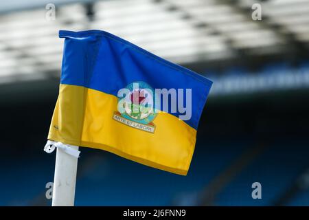 A general view showing the corner flag during the UEFA Europa League ...