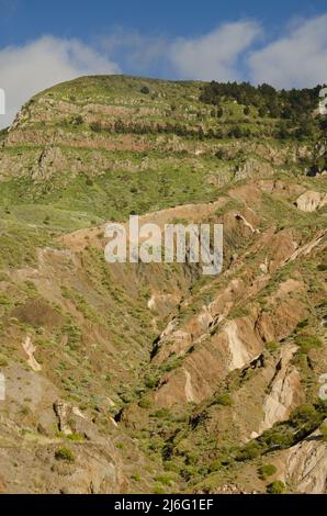 Cliff of the Lomo del Carreton Stock Photo - Alamy
