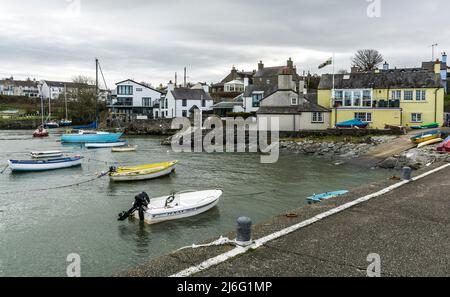 The harbour area at Cemaes, Anglesey, North Wales, UK. Taken on 4th ...