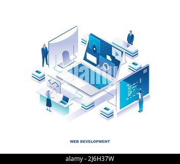 Man programmer back working on his PC computer. Coding and programming. Office interior ...