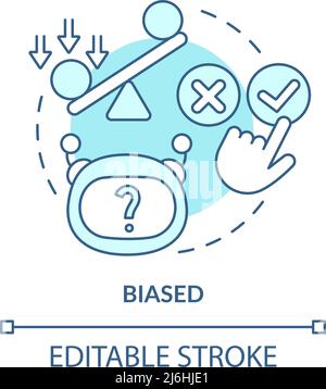Biased concept icon Stock Vector Image & Art - Alamy