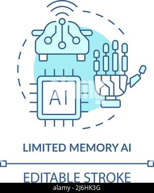Limited memory AI concept icon Stock Vector Image & Art - Alamy