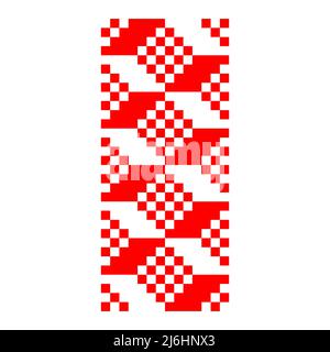 Pixelized pattern Vyshyvanka Traditional Ethnic Ukrainian Seamless ...