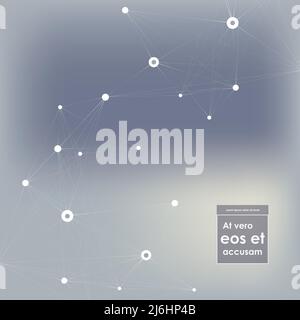 Abstract technology line blue structure system of internet connection ...