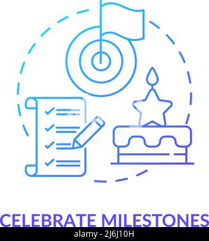Celebrate milestones concept icon Stock Vector Image & Art - Alamy