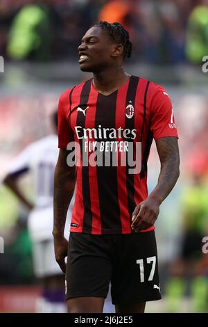 Rafael Leao of Ac Milan looks on during the Serie A match beetween Ac ...