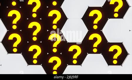 hexagon question mark icon Stock Photo - Alamy