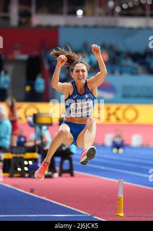Sveva Gerevini participating in the Belgrade 2022 World Indoor ...