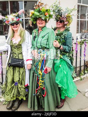 Maypole dancing, Jack-in-the-green festival Hastings UK Stock Photo - Alamy