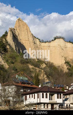 Melnik Earth Pyramids, Bulgaria Stock Photo - Alamy
