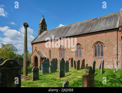 Viking Cross at St Mary's Church, Gosforth, Lake District, Cumbria ...