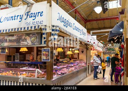 Doncaster Indoor Market South Yorkshire England UK Stock Photo - Alamy