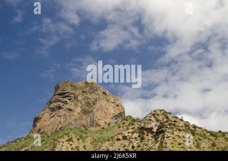 Cliff of Roque Cano Stock Photo - Alamy