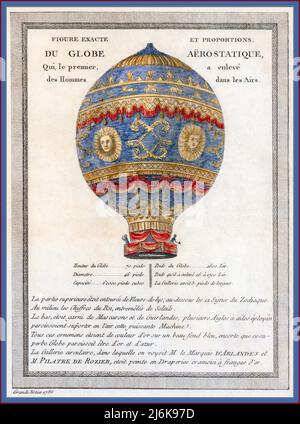 Montgolfier Balloon Flight, 1783 Stock Photo - Alamy