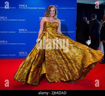 Christina Ruffini arrives for the 2022 White House Correspondents ...