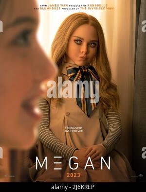 Poster, "M3GAN" (Megan) (2023) Universal Pictures. Photo credit ...