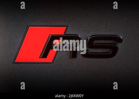RS logo seen on an Audi car Stock Photo - Alamy
