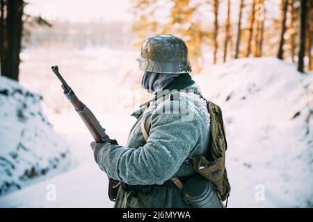 German soldier in winter uniform during World War I ca. 1914-1915 Stock ...