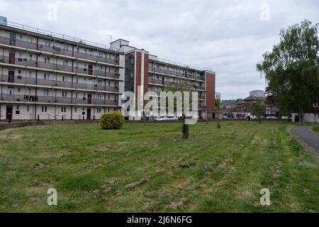 Shadwell council social Housing estate Tower Hamlets Docklands, UK ...