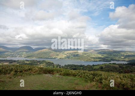 Windermere and surrounding fells viewed from Letterbarrow near ...