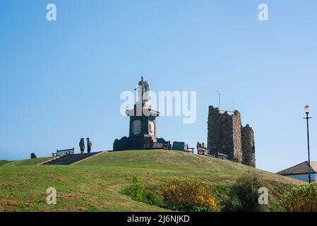 castle hill Tenby, Wales Stock Photo - Alamy