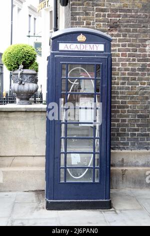 Royal Academy of Arts blue K2 telephone boxes 'SOS beacon' by Scottish ...