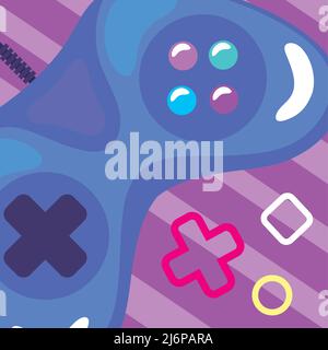video game control memphis style Stock Vector Image & Art - Alamy