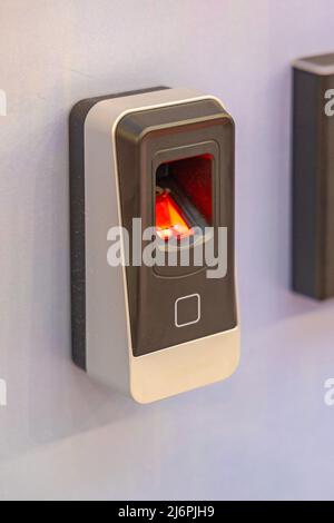 Wall Mounted Fingerprint Reader Scanner High Security Device Stock ...