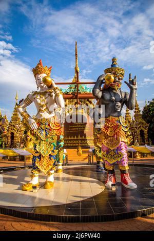 Wat Saeng Kaeo Phothiyan temple in Chiang Rai, Thailand, south east ...