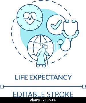 Life expectancy concept icon Stock Vector Image & Art - Alamy