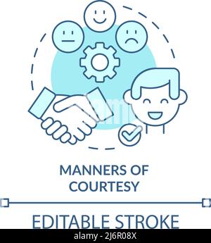 Manners of courtesy concept icon Stock Vector Image & Art - Alamy