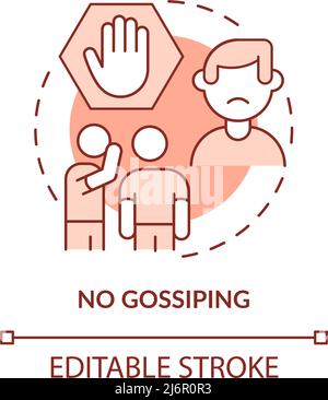 No gossiping concept icon Stock Vector Image & Art - Alamy