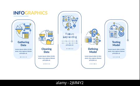 Ai data engineering rectangle infographic template Stock Vector Image ...