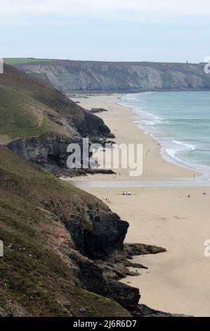 Wheal Coates, St. Agnes Bay, Cornwall - 2 July 202: views of St. Agnes ...