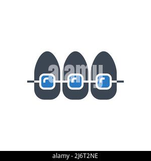 Braces Related Vector Icon. Braces sign. Isolated on White Background ...