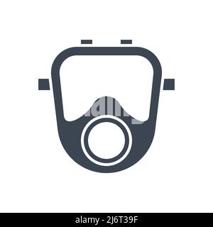 Gas mask related vector glyph icon Stock Vector Image & Art - Alamy
