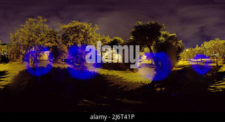 360° view of Light sphere graffiti panorama - Alamy