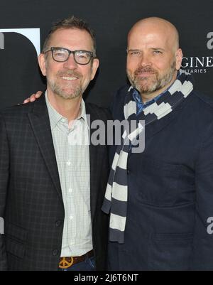 L-R: Ted Allen and Barry Rice attend the NY premiere of We Feed People ...