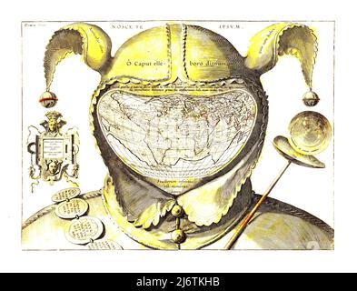 1590 map of the World Stock Photo - Alamy